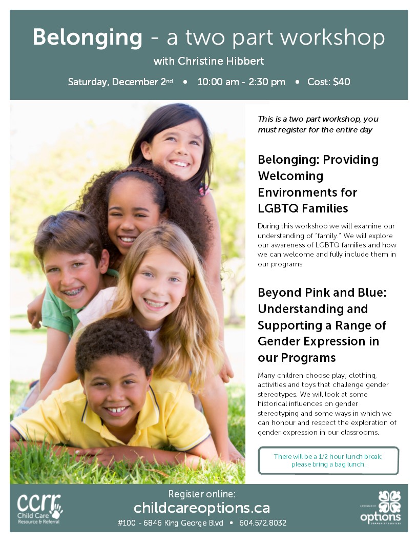 Belonging A Two Part Workshop Providing Welcoming Environments For